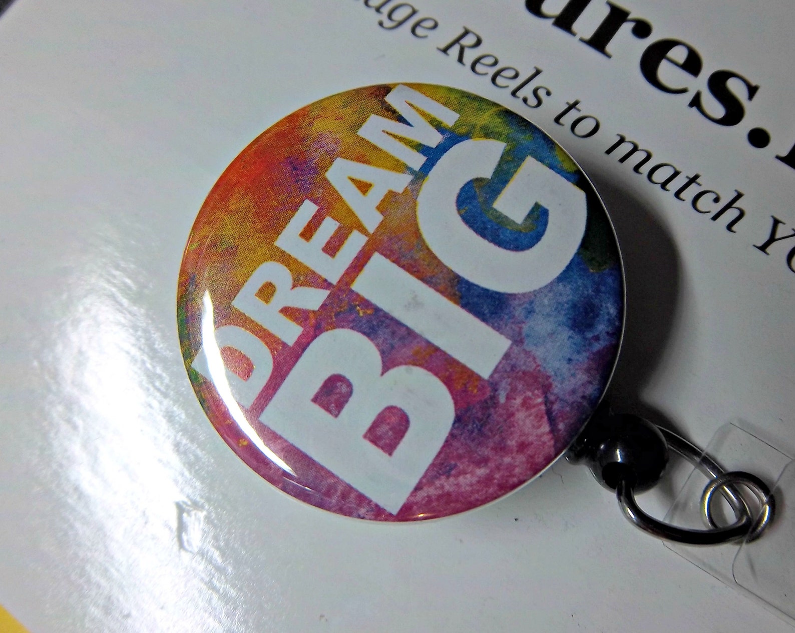 DREAM BIG Inspirational Motivational Big Bold Colors With - Etsy