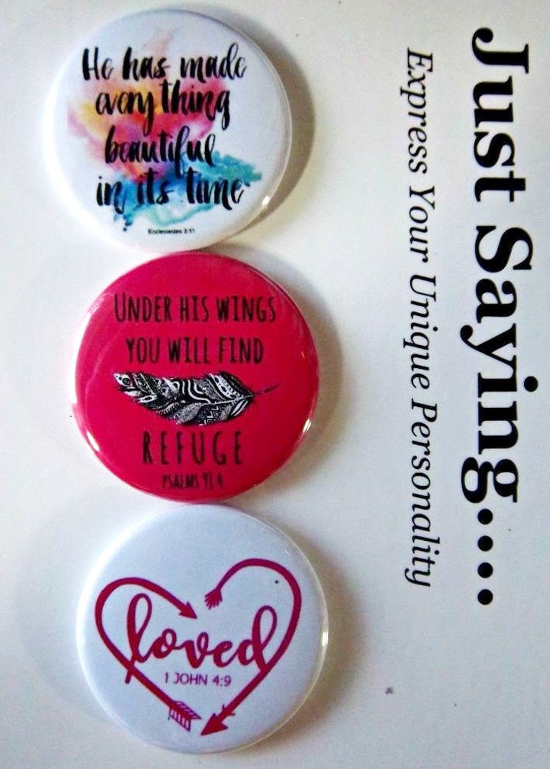 Loved Under His Wings He Has Made Everything Christian - Etsy