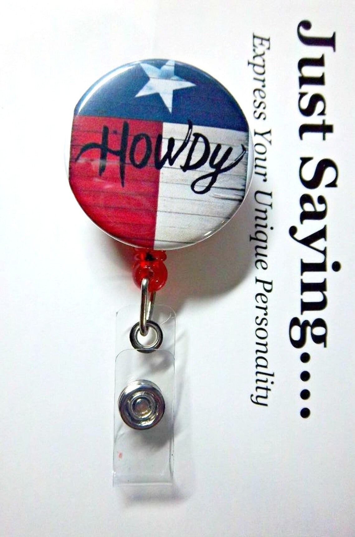 HOWDY Texas Flag Texas Pride Novelty Style Retractable | Etsy