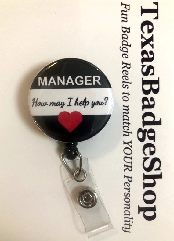 MANAGER How May I Help You Black White Business Retail | Etsy