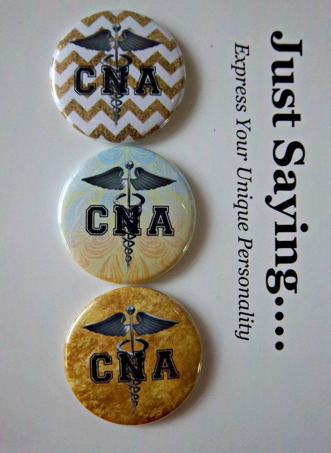 CNA Certified Nurse Assistant Set 4: Gold Foil Gold Paisley - Etsy