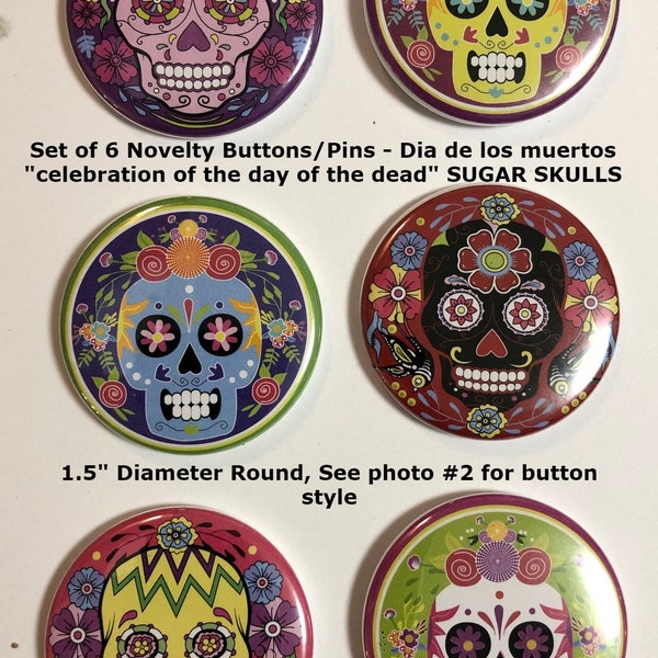 Day of the Dead Pins - Etsy