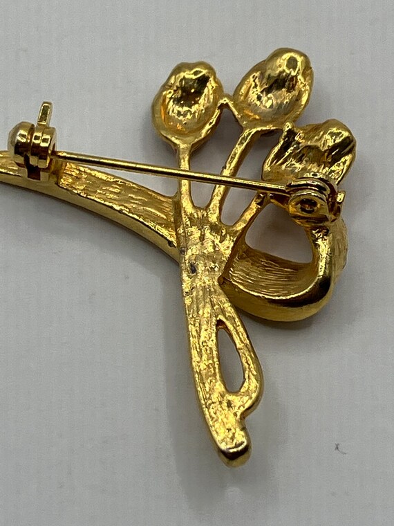 Enamelled tulip brooch - Gem