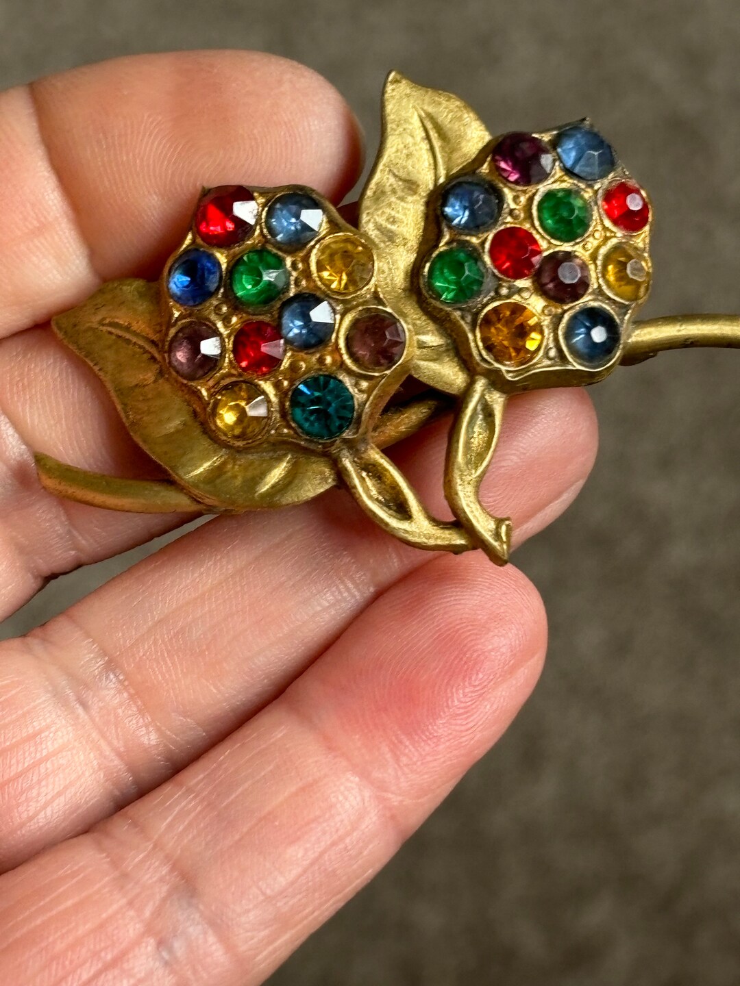VINTAGE CZECH BROOCH - Etsy