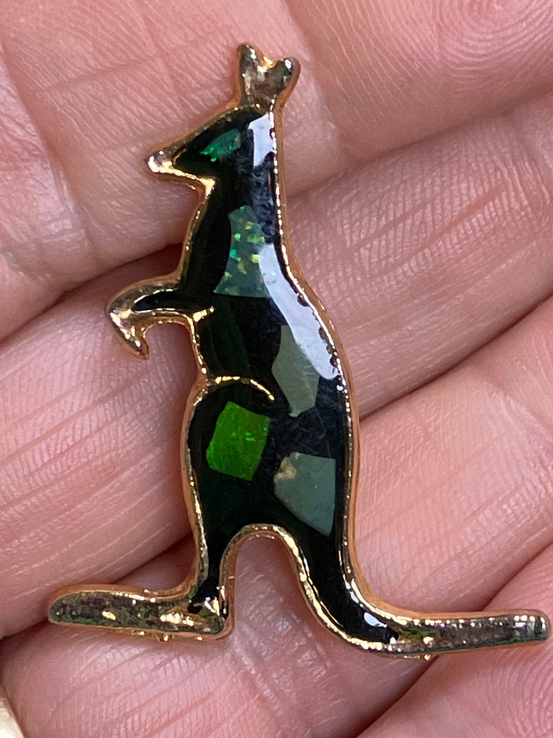 Opal Stone Kangaroo Brooch - Etsy