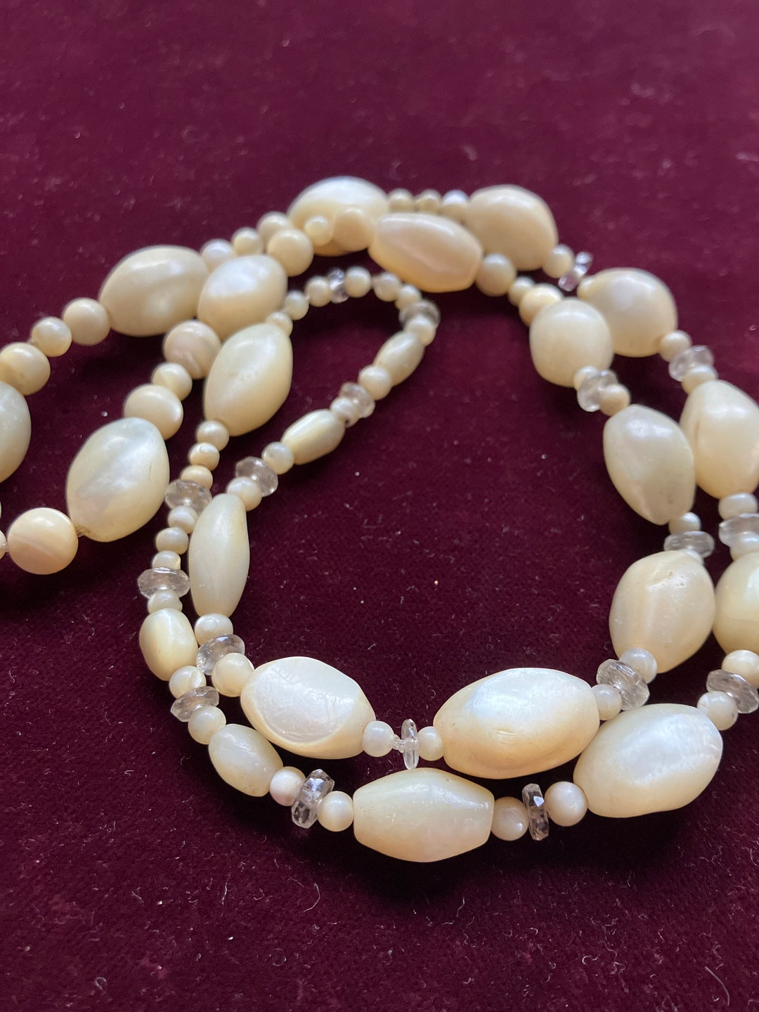 Vintage Bead Necklace - Etsy