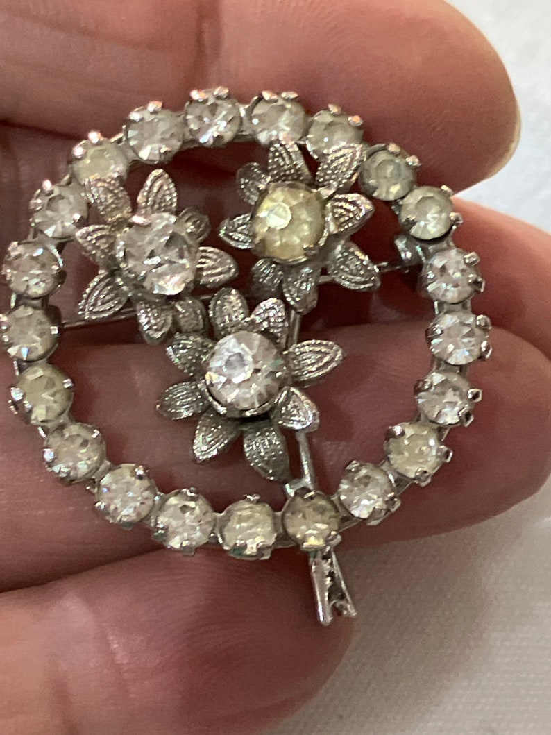 Vintage Paste Brooch - Etsy