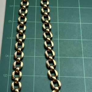 Vintage Plated Unusual Square Link Chain Necklace - Etsy