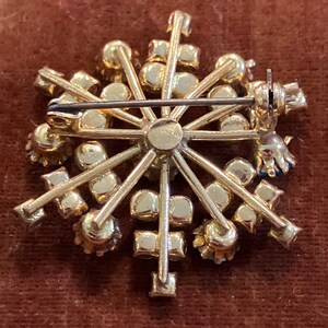 Vintage Paste Stone Starburst Brooch - Etsy