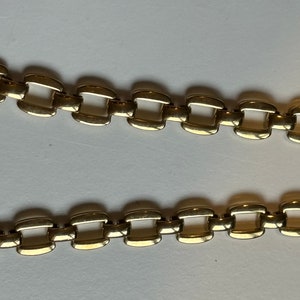 Vintage Plated Unusual Square Link Chain Necklace - Etsy