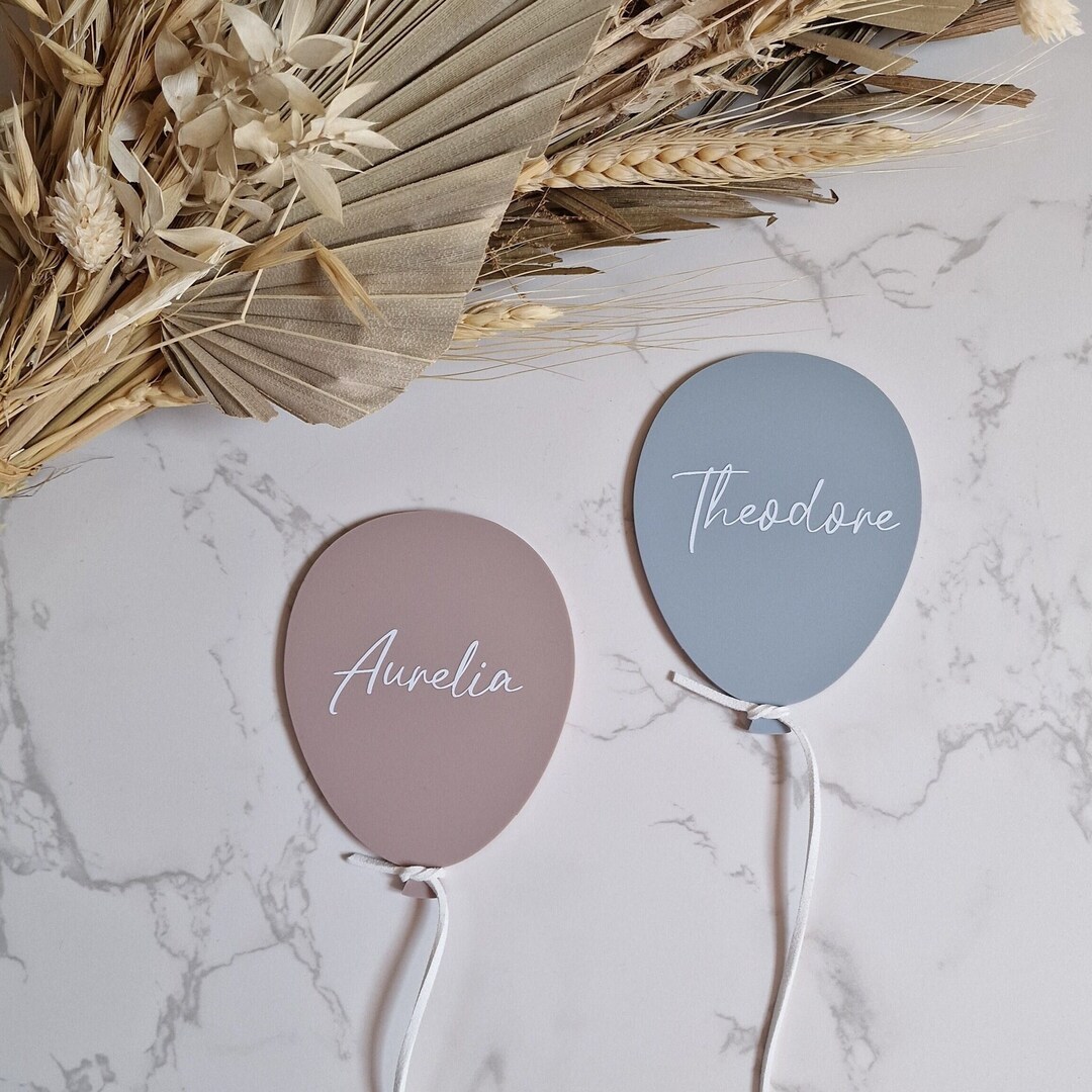 Baby Name Announcement Balloon I'm Here Hello World - Etsy