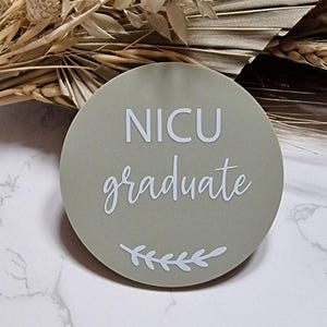 NICU Graduate Sign, NICU Photo Prop, Premature Baby Gift, Coming Home ...