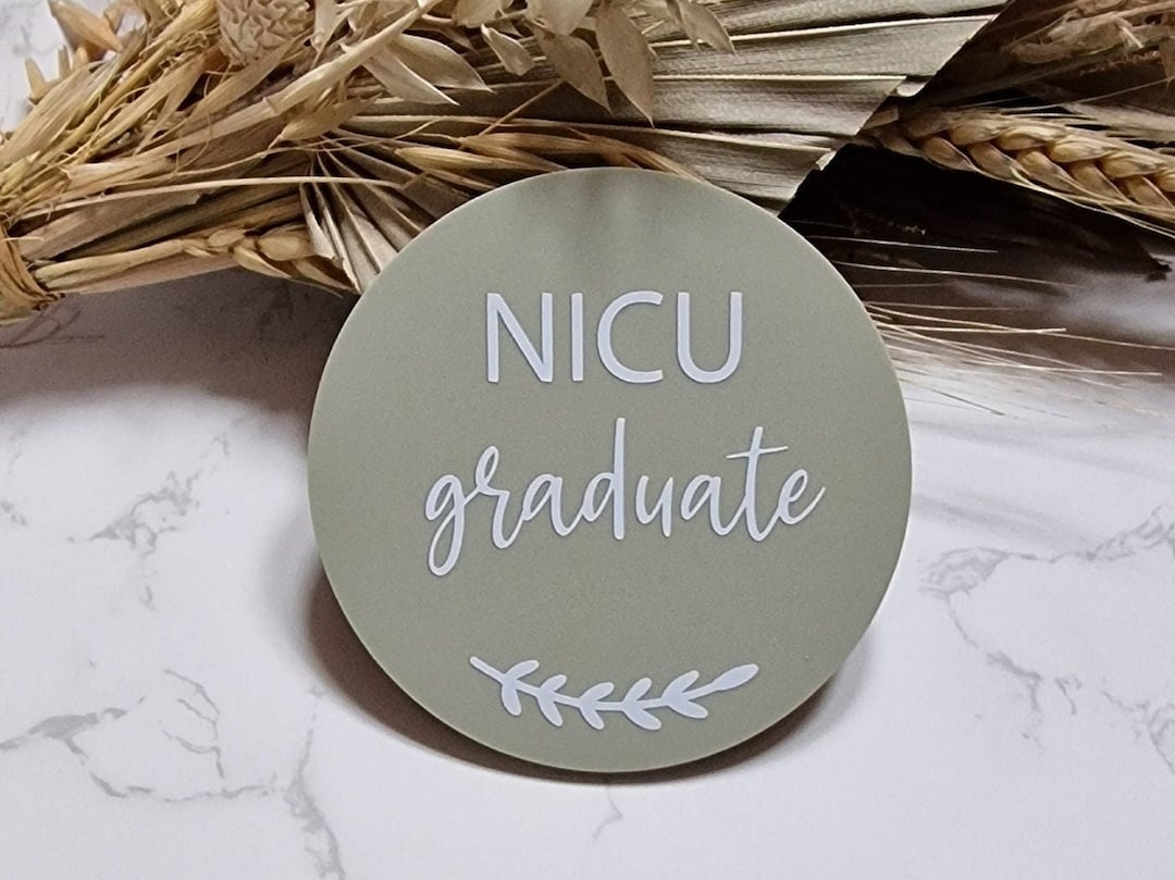 NICU Graduate Sign, NICU Photo Prop, Premature Baby Gift, Coming Home ...