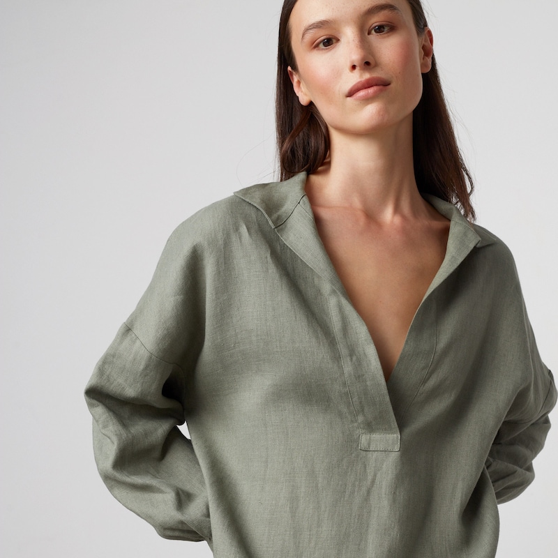 Linen Tunic Dress - Etsy