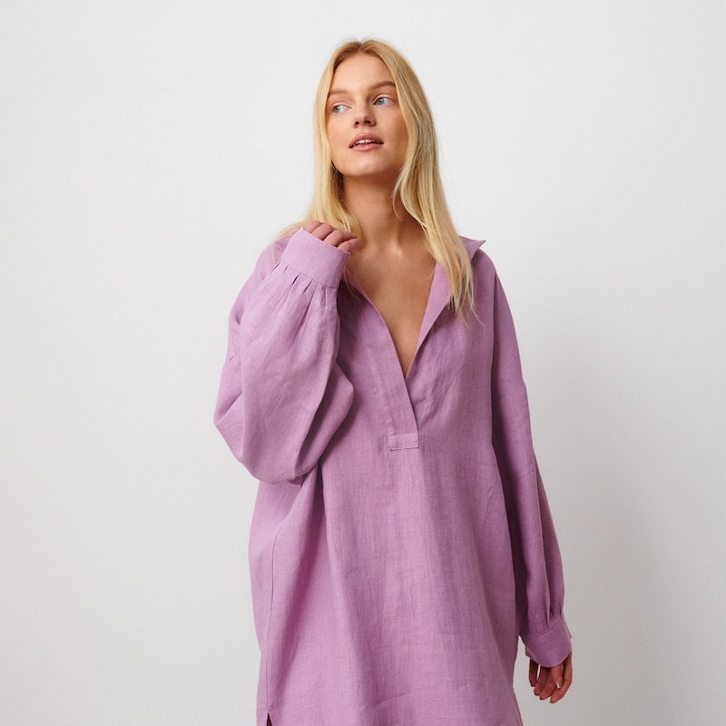 Linen Tunic Dress - Etsy