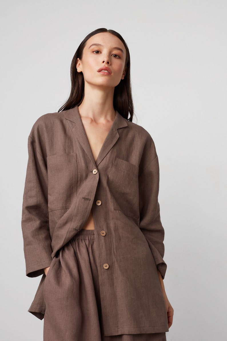 ROSEMARY Linen Shirt / Oversized Summer Top / Handmade Clothing for ...