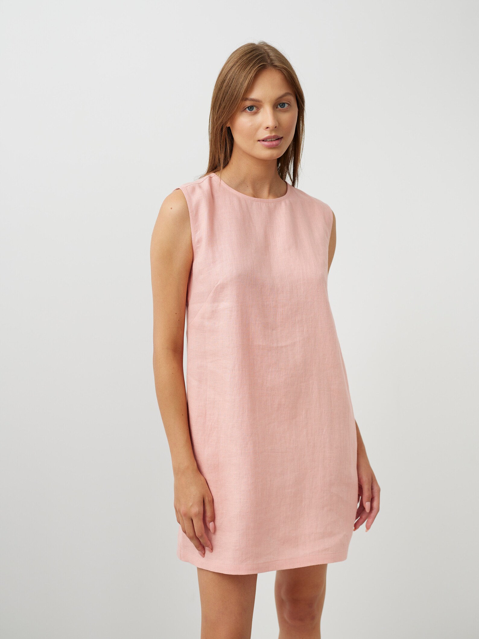 Linen Sleeveless Dress AJA / Simple Summer Dress - Etsy