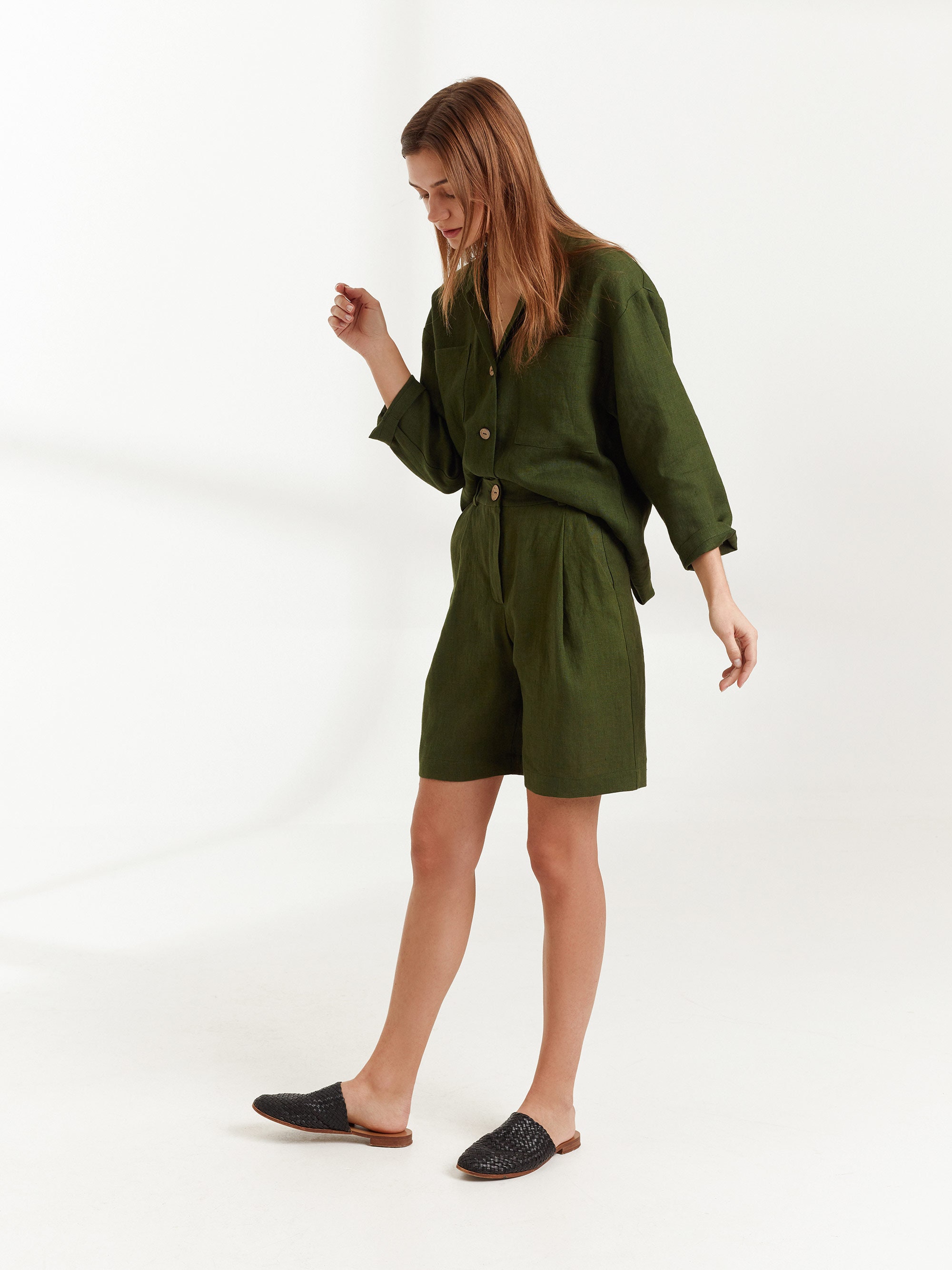 ROSEMARY Linen Shirt / Womens linen shirt / Oversize linen | Etsy