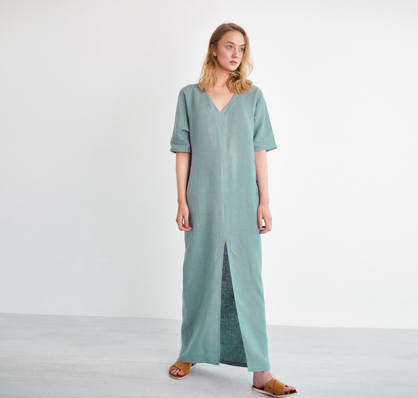 FLORENCE Long Linen Dress / Maxi Summer Dress - Etsy