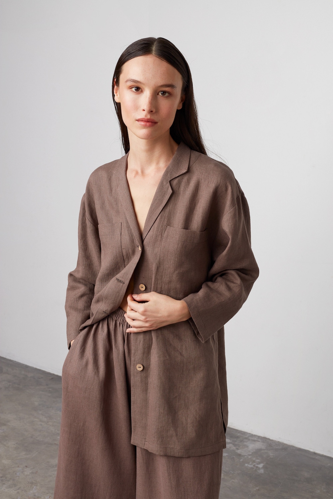 ROSEMARY Linen Shirt / Oversized Summer Top / Handmade Clothing for ...