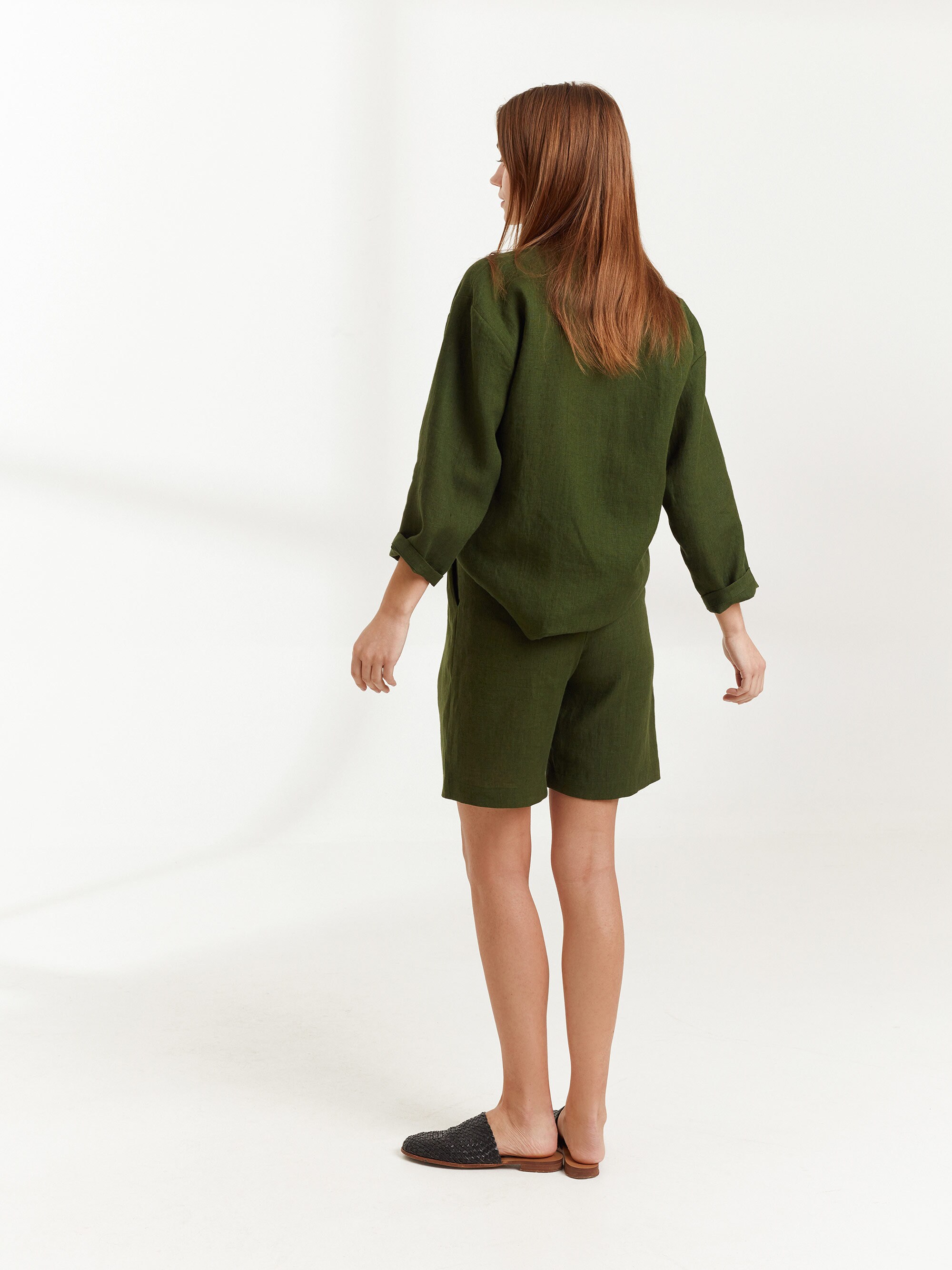 ROSEMARY Linen Shirt / Womens linen shirt / Oversize linen | Etsy