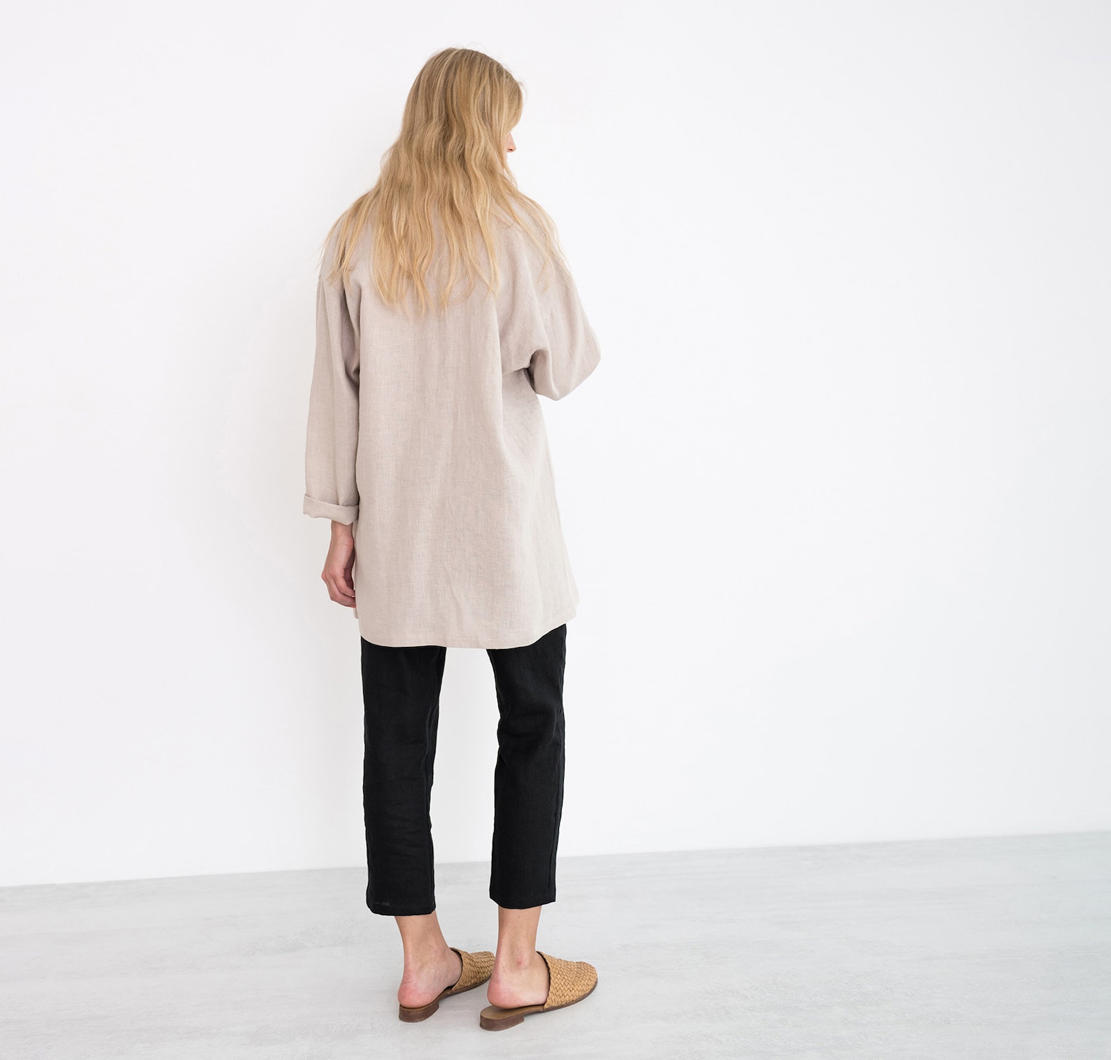 ROSEMARY Oversized Light Linen Jacket / Loose Linen Shirt / | Etsy