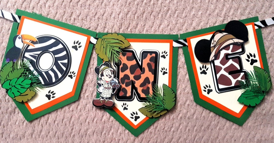 Safari One Banner, Highchair Banner - Etsy