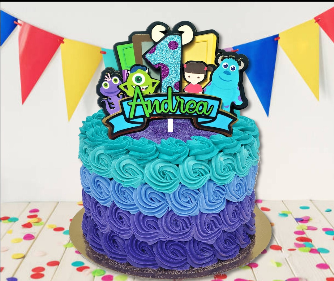 Monster Theme Cake Topper - Etsy