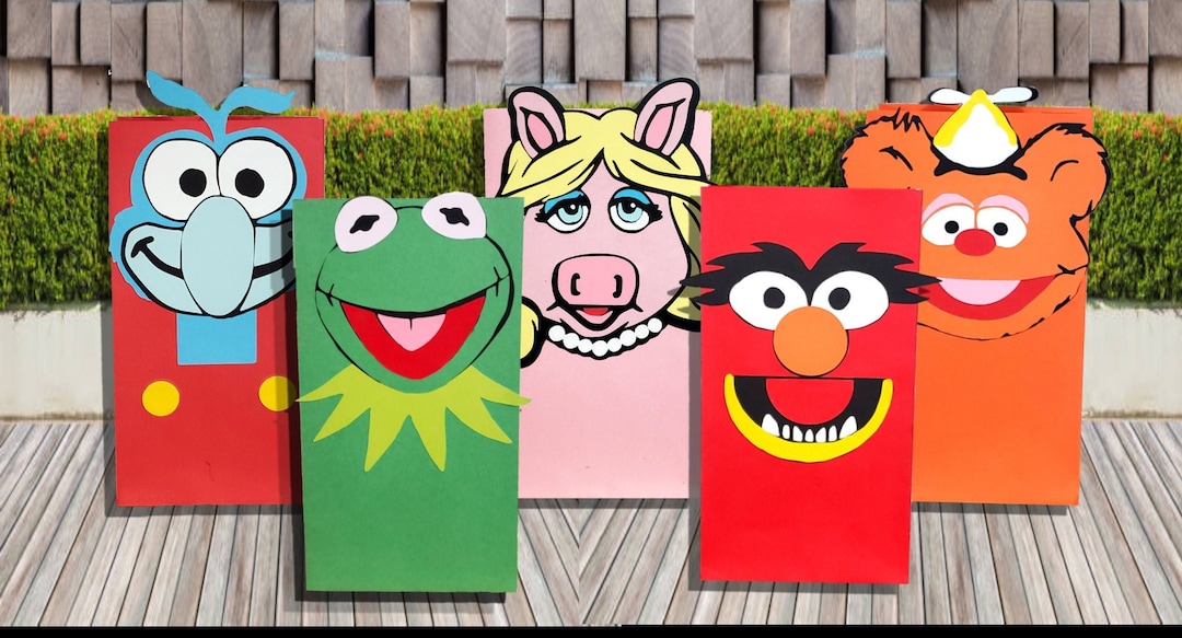 Puppets Theme Favor Bags | Free Shipping |treat Bags | Muppets Theme ...