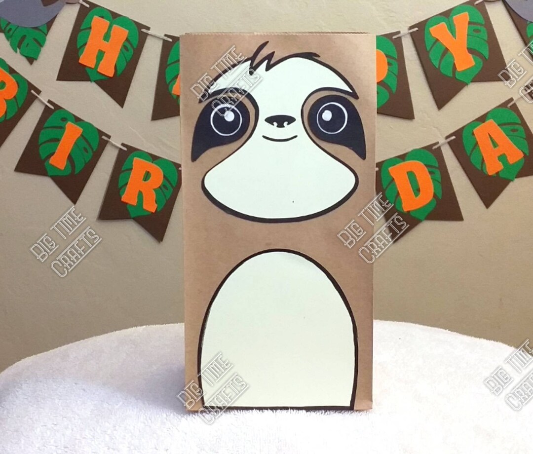 Sloth Favor Bags / Treat Bags - Etsy
