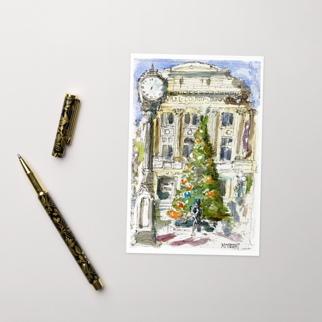 Greenville South Carolina Holiday Card - Etsy