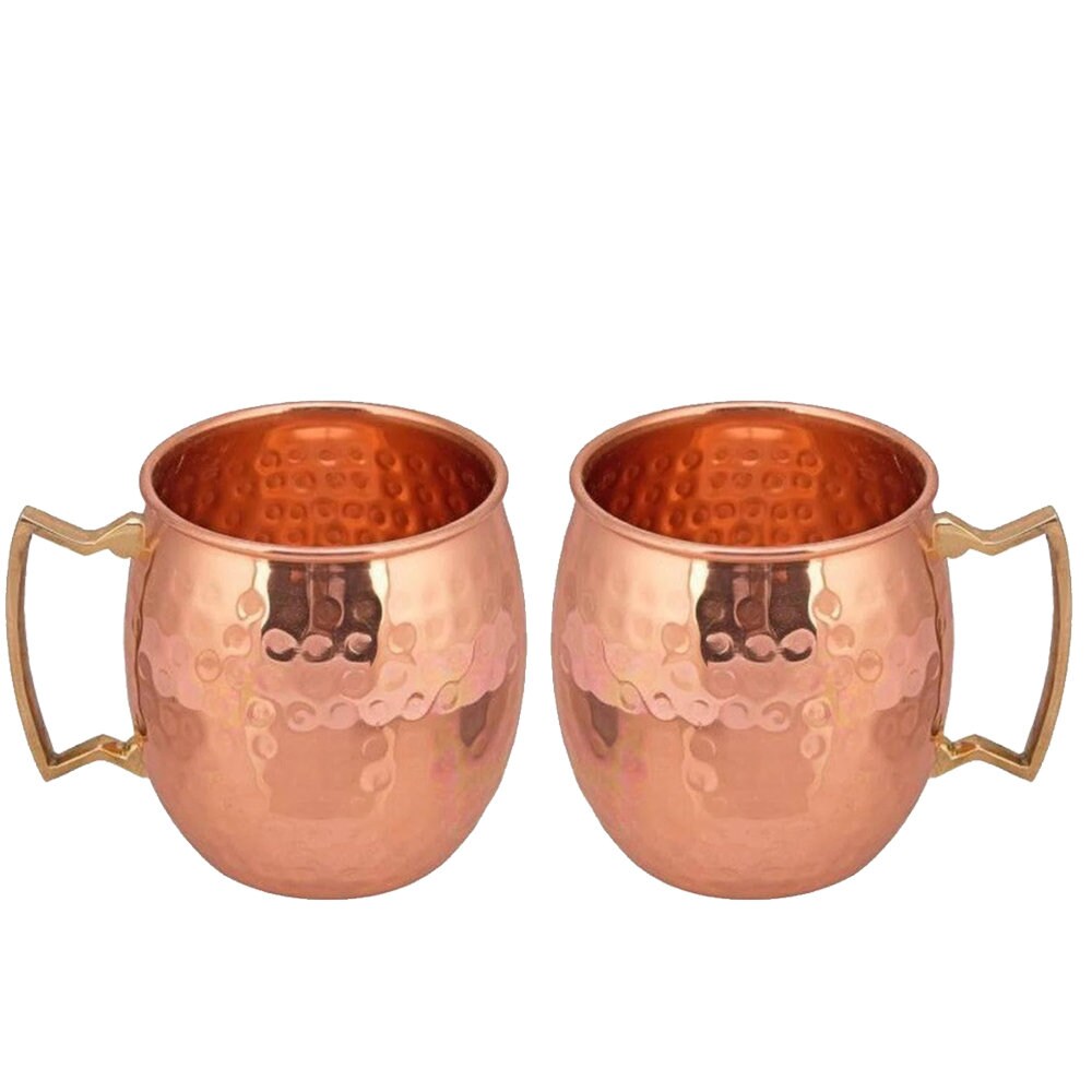 100% Pure Copper Moscow Mule Mugs, Copper Straw, Straw Cleaner ...