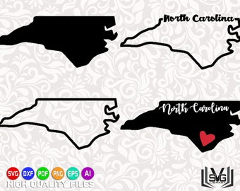 North carolina svg | Etsy