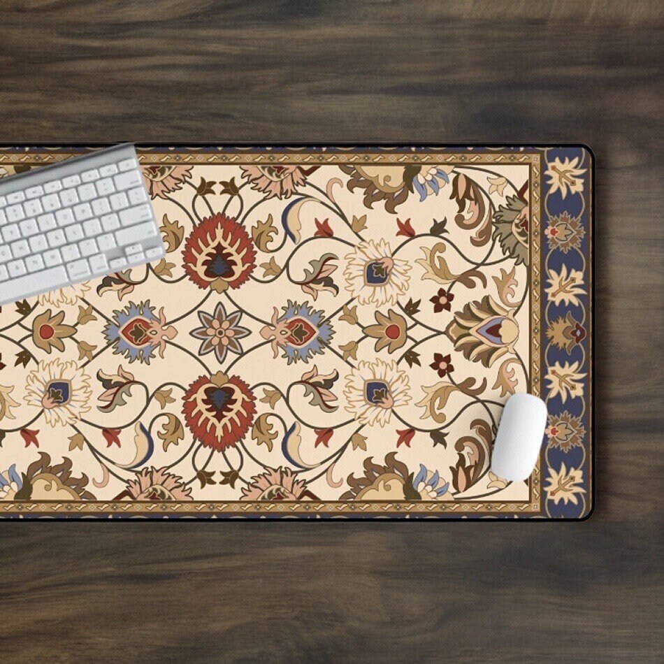 Vintage Persian/ Turkish Rug Aesthetic desk Mat XL Mousepadnon-slip ...