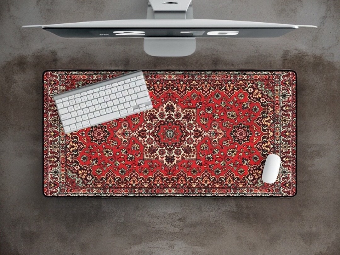 Vintage Persian/ Turkish Rug Aesthetic desk Mat XL Mousepadnon-slip ...