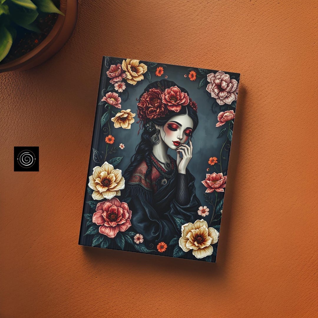 Hispanic Whimsy Goth Princess Aesthetic Hardcover Notebook Journal ...