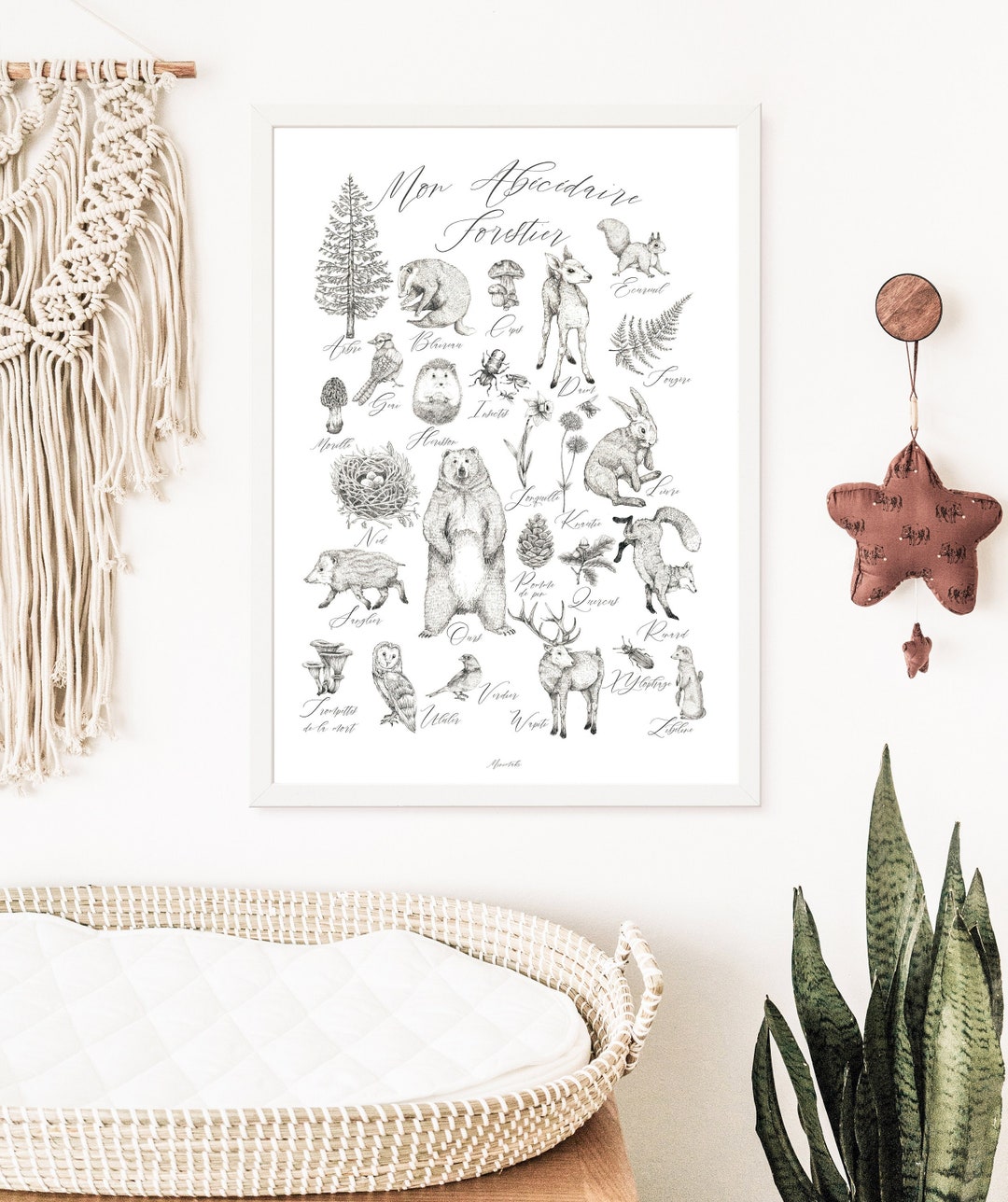 Poster Only ABC Foret Animals Poster French Back to School Education ...