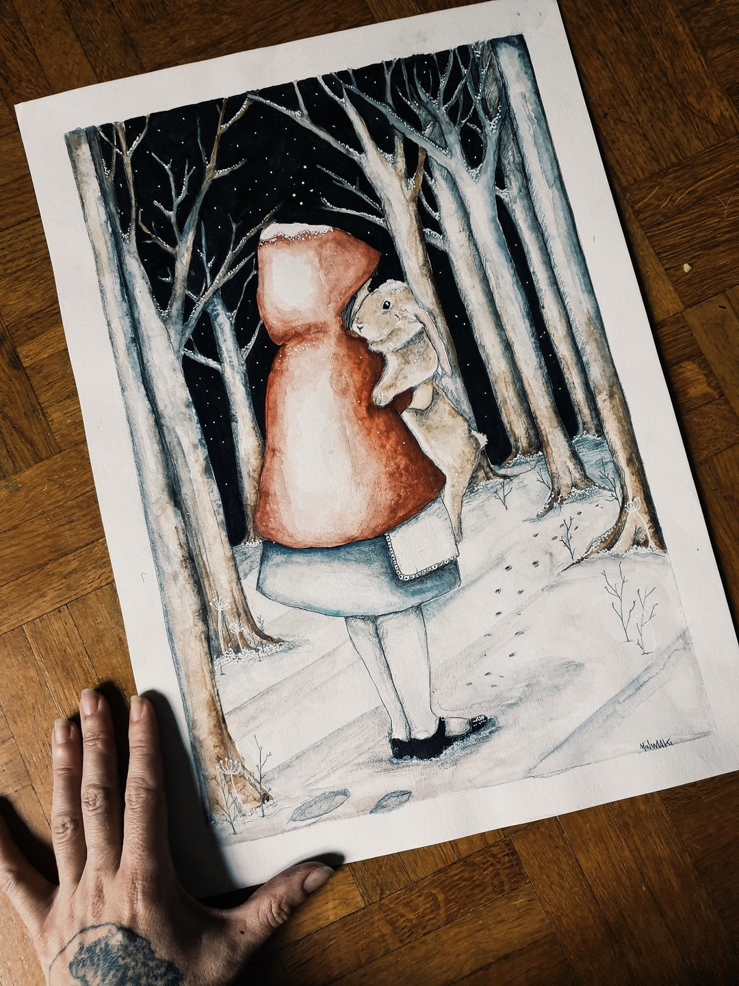 Original Minimaki Pencil Drawing - Etsy