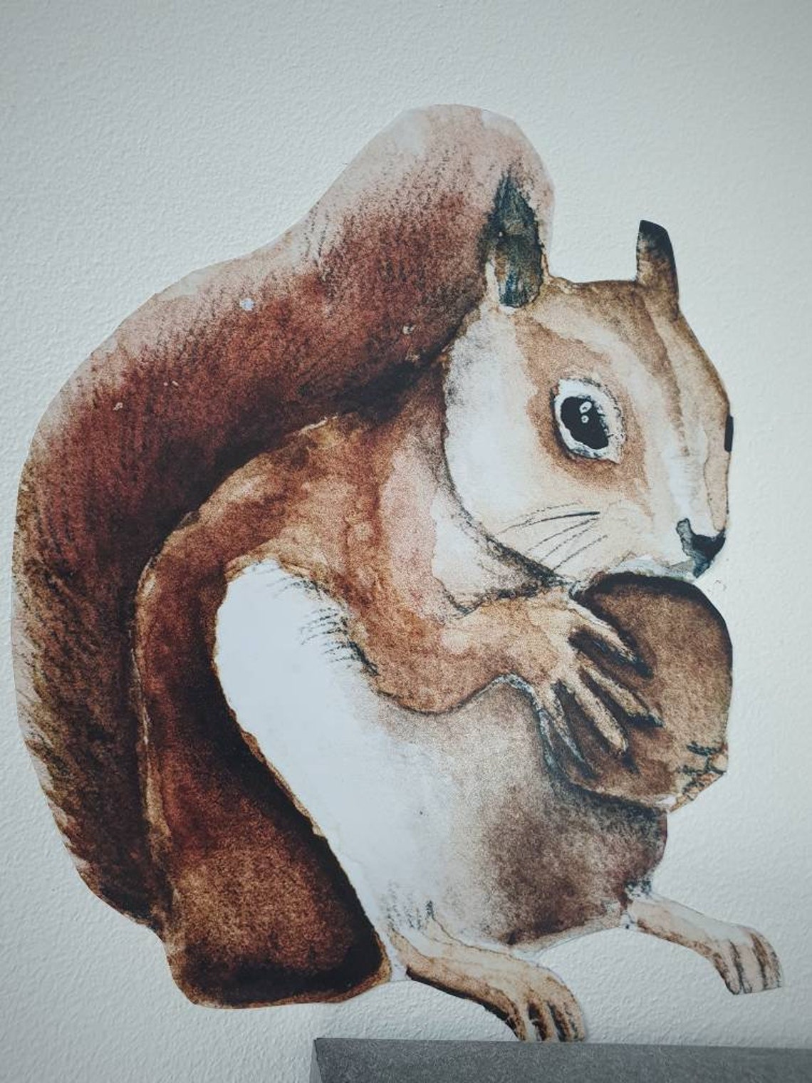 Sticker ecureuil sticker mural forêt woodland aquarelle - Etsy France