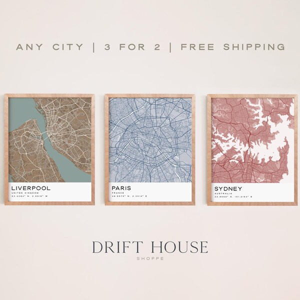 City Maps - Etsy