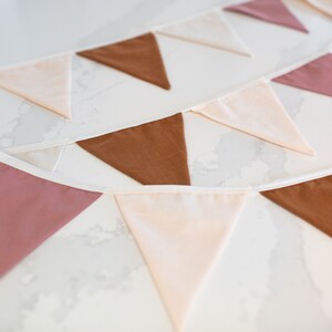 Cotton Bunting Banner, Boho Nursery Flag Banner, Kids Room Pennant Flag ...