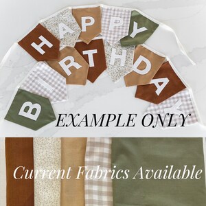 Birthday Banner, Neutral Color Happy Birthday Flag Banner, Reusable ...