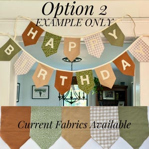 Birthday Banner, Neutral Color Happy Birthday Flag Banner, Reusable ...