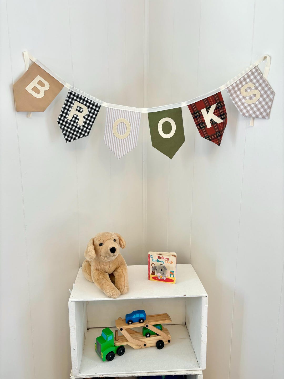 Custom Boy Name Banner: Hand-cut Felt Letter Bunting - Etsy