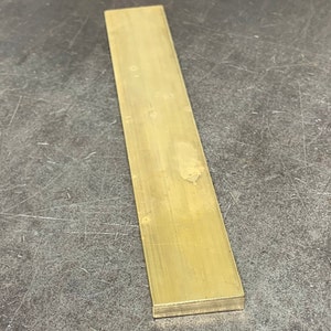 Brass Flat Rectangular Bar Stock 1/8"x 1"x 6" Knife Making Craft C360 ...