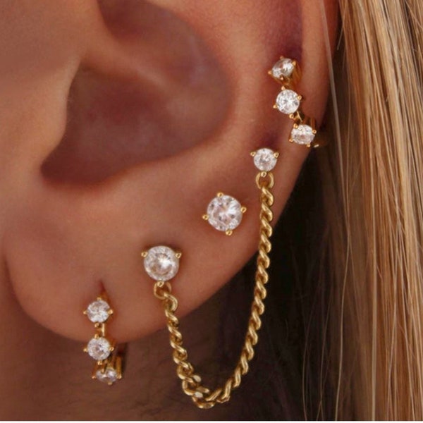 Double Lobe Piercing - Etsy