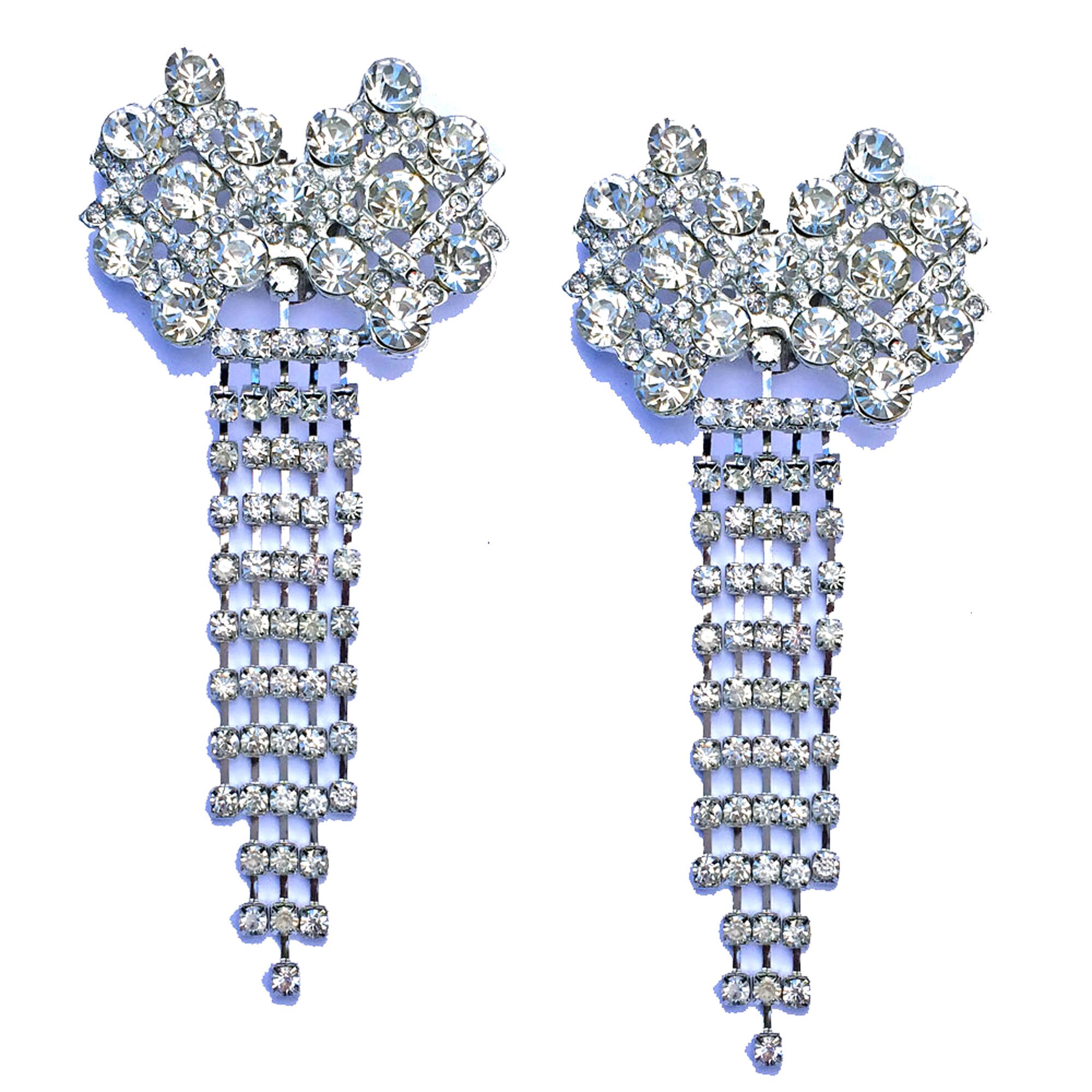 Princess Bo Crystal Bow Back of Shoe Shoe Clips Silver - Etsy