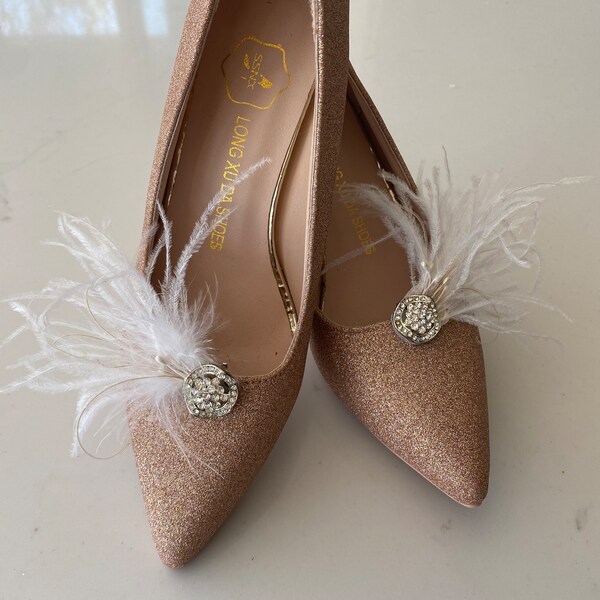 Feather Shoe Clips - Etsy