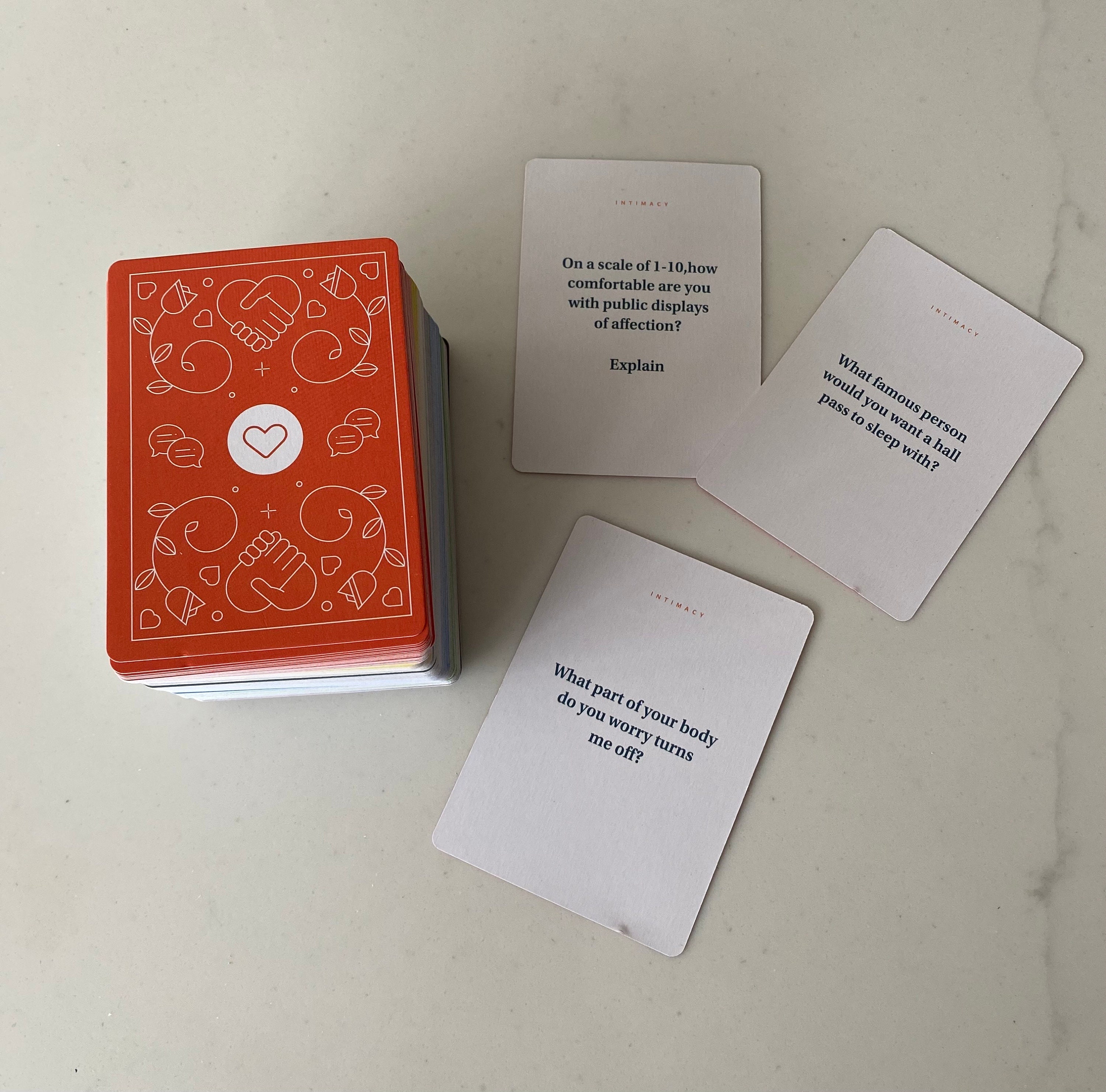 Intimacy / Love / Icebreaker Card Games : 150 Fun Prompts for Couples ...