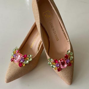 Holly Multicoloured Shoe Clips - Etsy